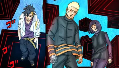 Daikokuten Kawaki Naruto Uzumaki Hinata Hyuga Boruto Two Blue