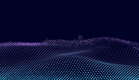 Cyber Big Data Flow Particles Bokeh Concept Of Ai Artificial Intelligence Technology Machine