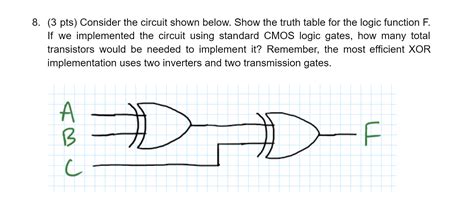 Solved Pts Consider The Circuit Shown Below Show The Chegg Com