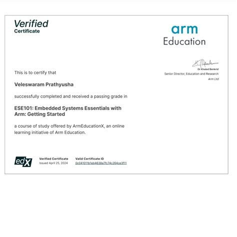 prathyusha veleswaram on linkedin embeddedsystems certification techskills microcontrollers