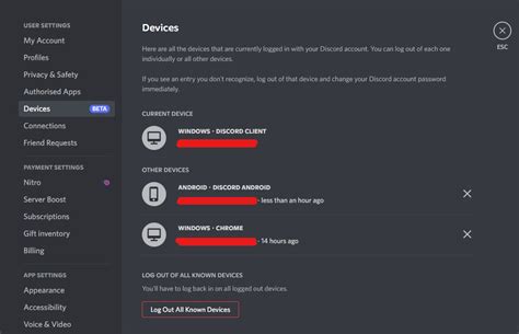 Discord Is Rolling Out Devices You Can See Which Devices Are Currently Logged Into Your Acct