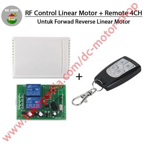 Jual Remote RF 12V DC Linear Motor Actuator Motor Forward Reverse Remote Dc Motor90 Murah