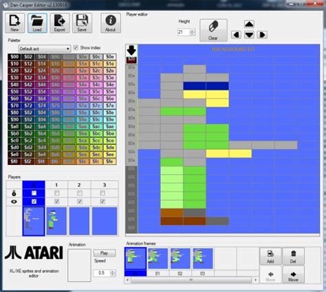 DCE Editor De Sprites Para Computadoras Atari