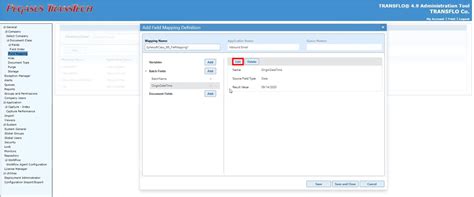 Transflo Dms Field Mapping