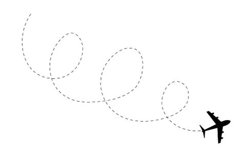 지오태그와 파선 경로가 있는 평면 경로입니다 흰색 배경에 비행 추상 비행기 여행 컨셉 0명에 대한 스톡 벡터 아트 및 기타 이미지 0명 가리키기 개념 Istock