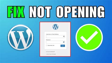 FIX WordPress WP Admin Not Working Opening YouTube