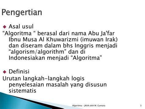 Ppt Algoritma And Pemrograman 3 Sks Powerpoint Presentation Free