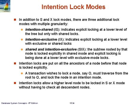 Chapter 15 Concurrency Control N Lockbased Protocols L