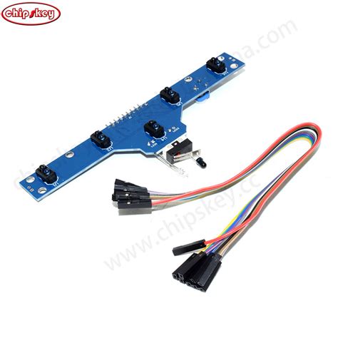11b032 5 Channel Tracking Sensor Module Board Trace Module Infrared Detection Tcrt5000 5