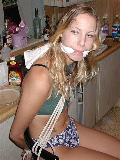 Slutty Amateur Housewives Tied Up And Ready For Sex Bedroom Bondage