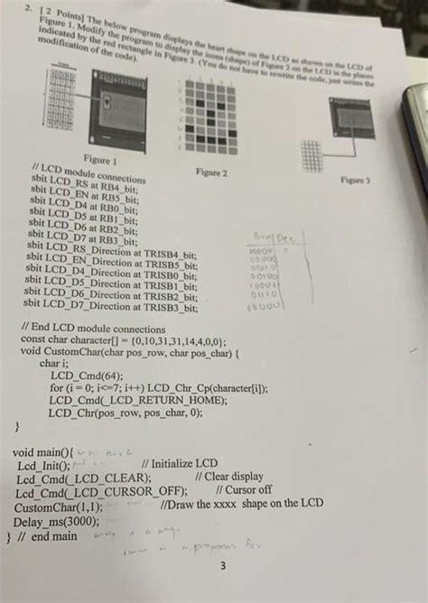 Solved Lcd Module Connections Sbit Lcd Rs At Rb4 Bit
