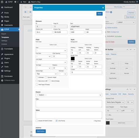 html object documentation e2pdf export pdf tool for wordpress