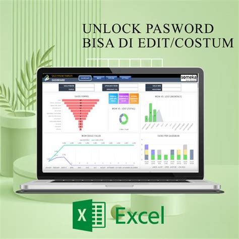 Jual Sales Pipeline Dashboard Sukses Penjualan Excel Penjualan