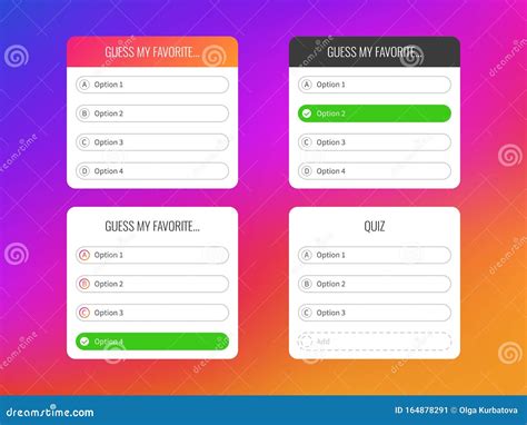 Quiz Option Question Stickers For Poll Stories Page Popularity
