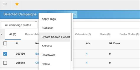 Goadservers Shared Reports