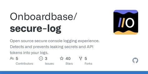 github onboardbase secure log open source secure console logging