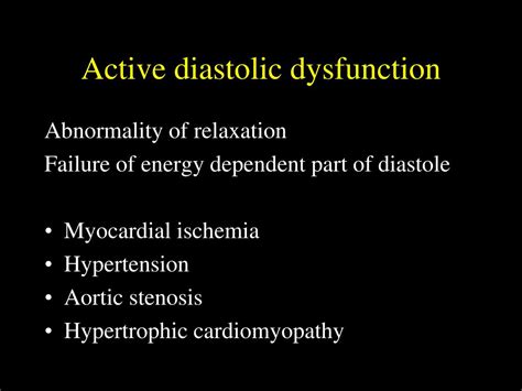 Ppt Anesthetic Considerations For Diastolic Dysfunction Powerpoint