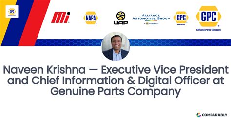 naveen krishna — executive vice president and chief information