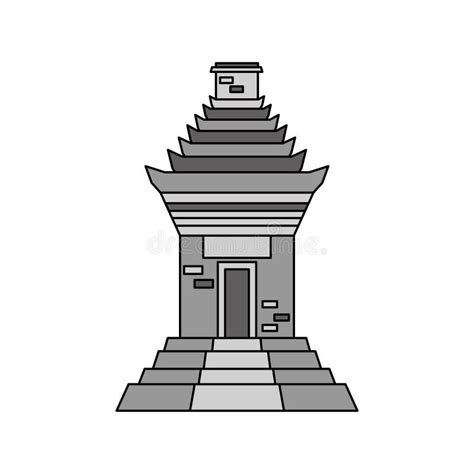 Palah Penataran Indonesian Temple Stock Illustration Illustration Of Traditional