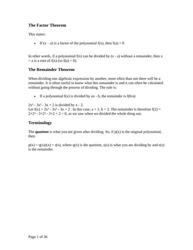 A Level Maths Corepure Revision Notes Teaching Resources