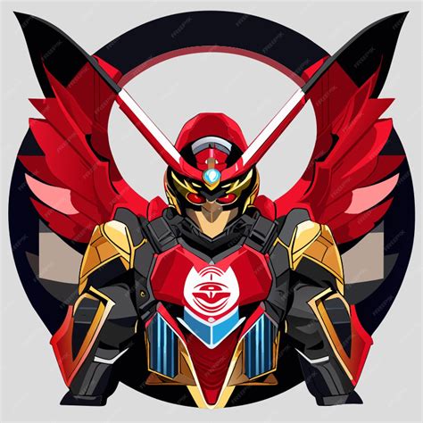 Premium Vector Garuda Robot Vector Illustration
