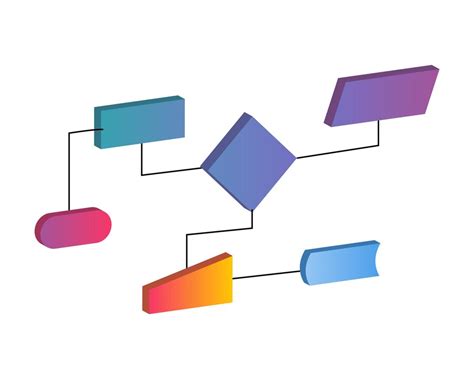 Premium Vector Gradient Isometric Flowchart Symbol Process