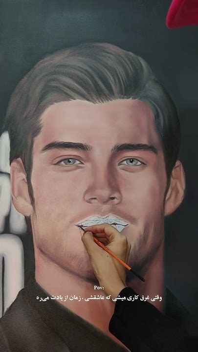 نقاشی پرتره مرد جوان با رنگ روغن هنر نقاشی هنرمند نقاشیچهره نقاشی