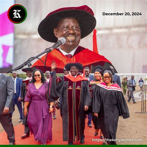 The Kenya Times On Linkedin Raila Odinga Graces Kabarak Universitys