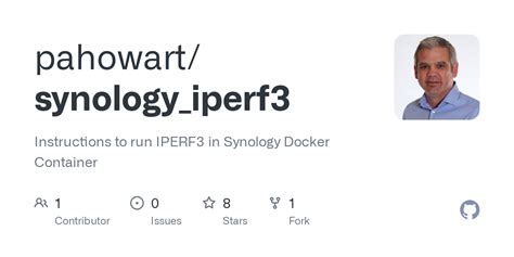 github pahowart synology iperf3 instructions to run iperf3 in