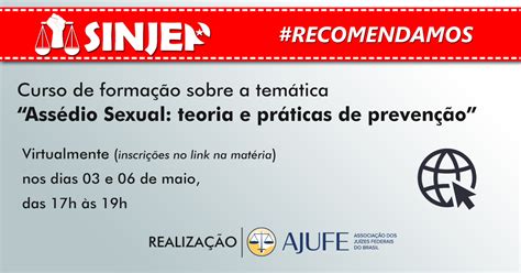 Curso de formação sobre a temática Assédio Sexual teoria e práticas de prevenção SINJEP