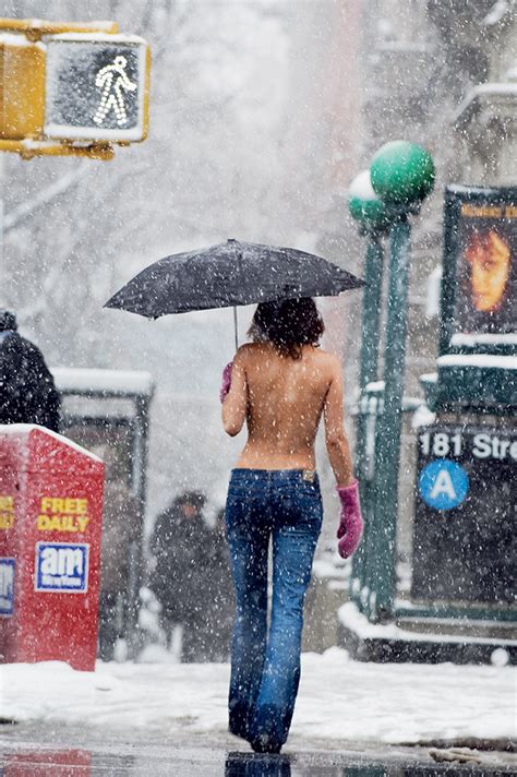 80 Empowered Women Go Bare Breasted In New York