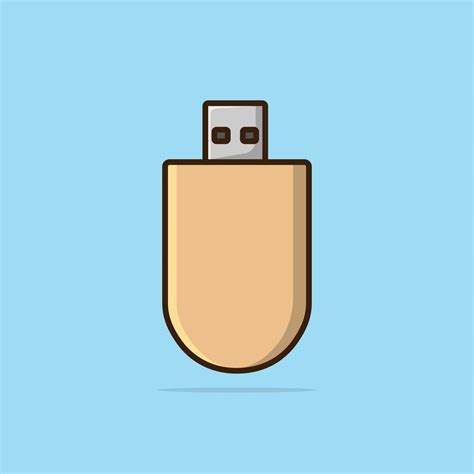 Usb Flash Drive Technology Data Storage Device Vector Illustration Vector Art At Vecteezy