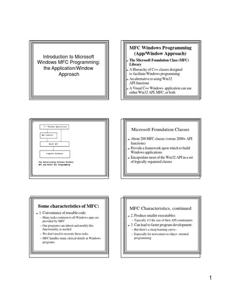 mfc windows programming app window approach pdf class computer programming method