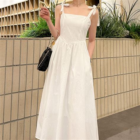 다미님 2컬러 나시 롱원피스 끈 리본 스트링 민소매 뷔스티에 면 A라인 캉캉 셔링 프릴 레이스 빅사이즈 임산부 임부복 포켓 스퀘어넥 지퍼 하객룩 결혼식 웨딩 여름 바캉스