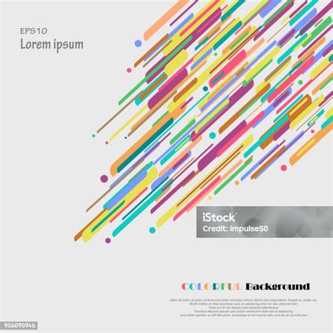 다채로운 현대 배경의 추상 벡터입니다 세련 된 동적 색 도트 디자인의 원 형상 0명에 대한 스톡 벡터 아트 및 기타 이미지 0명 개념 다중 색상 Istock