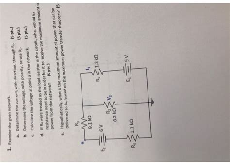 Solved 1 Examine The Given Network A Determine The Chegg Com