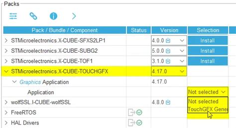 Enabling Touchgfx Generator Touchgfx Documentation
