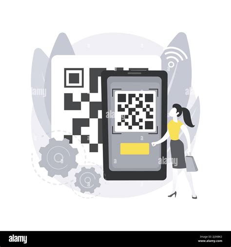 Qr Code Abstract Concept Vector Illustration Qr Generator Online Qr Code Reading Warehouse