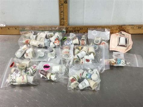 Glass Decorative Thimbles Sherwood Auctions