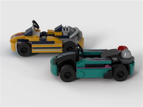 Lego Moc Alternate Go Karts By Welsh Dynasty Builds Rebrickable Build With Lego