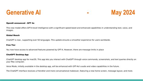 20 Latest Generative Ai Update In Slides