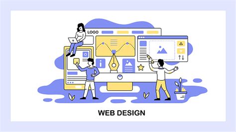 디자이너 팀이 새로운 프로젝트를 개발합니다 웹 디자인 및 디지털 그래픽 개념 드로잉 로고 와이어프레임 벡터 웹 사이트 디자인