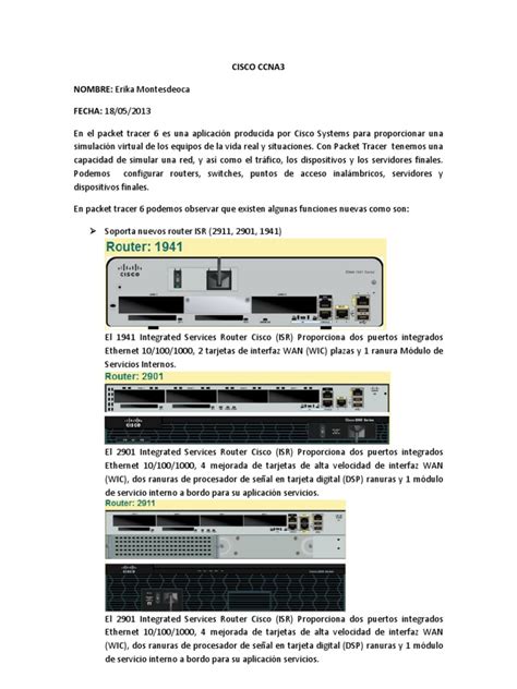 Cisco Ccna3 Pdf Enrutador Computación Ethernet