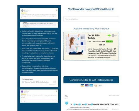 Iep Data Collection Sheets Powered By Thrivecart