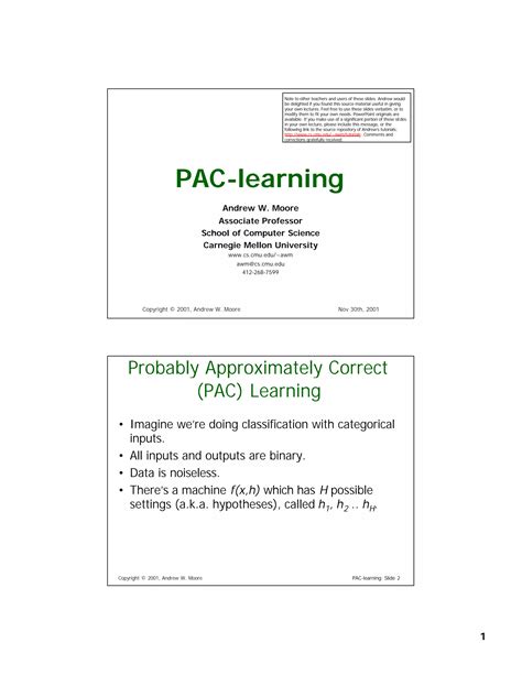 Pac Learning Pdf Physics Science