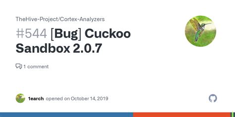 Bug Cuckoo Sandbox 2 0 7 Issue 544 TheHive Project Cortex