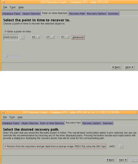 Chapter 7 Recovering Dropped Objects Ibm Db2 Recovery Expert For