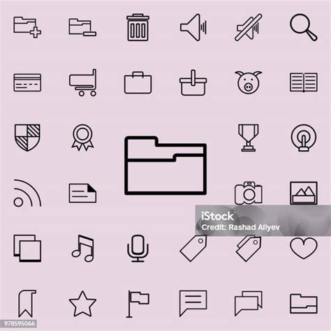 폴더 아이콘입니다 최소한의 아이콘의 자세한 설정 합니다 프리미엄 그래픽 디자인입니다 웹사이트 웹 디자인 모바일 응용 프로그램 모음 아이콘 중 하나 0명에 대한 스톡 벡터