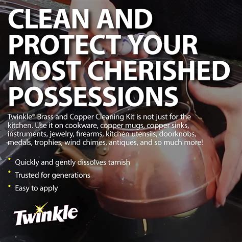 Twinkle Brass Copper Cleaning Kit Professional Grade Polishing