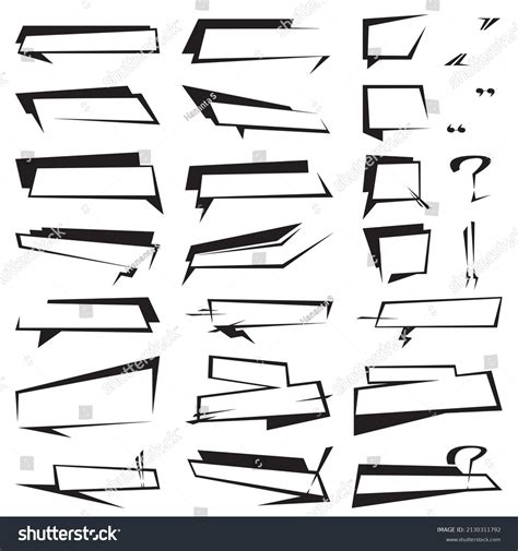 Vector Collection Set Dialog Box Designs Stock Vector Royalty Free